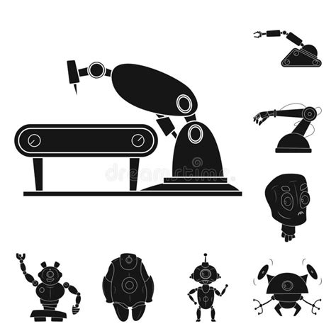 Vector Design Of Robot And Factory Logo Set Of Robot And Space Vector Icon For Stock Stock