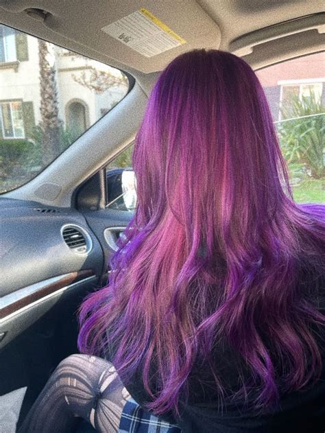 Purple Hair In 2025 Purple Hair Streaks Purple Hair Hair Color Streaks