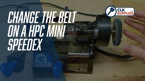 How To Change The Belt On A HPC Mini Speedex 9120RM YouTube