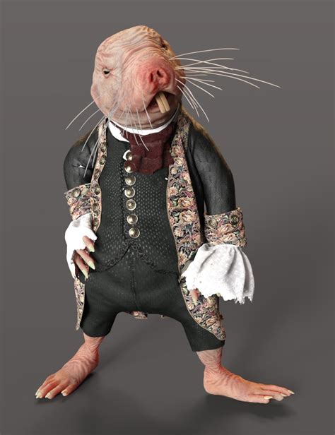 Storybook Naked Mole Rat For Genesis Male Daz D