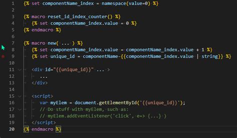 Jinja Macros And Element Ids Rflask