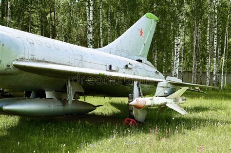 Suspended Missile Armament Under The Wing Of A Combat Fighter Stock