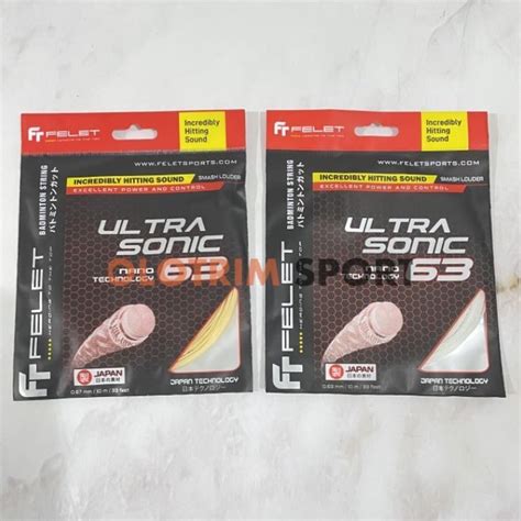 Jual Senar Badminton Felet Ultrasonic 63 Ultra Sonic Original Shopee