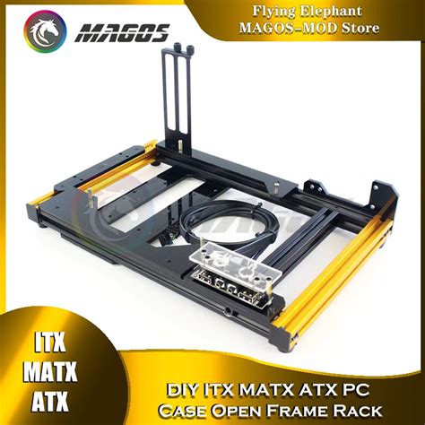 Diy Gamers Cabinet Mod Itx Matx Pc Case Open Frame Aluminum Creative