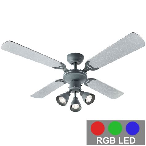 Led Decken Ventilator Lampe Rgb Fernbedienung Leuchte Beleuchtung