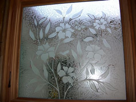 Etched Glass Windows Provide Great Privacy Sans Soucie Art Glass