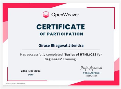 Bhagawat Girase On Linkedin Webdevelopment Html Css Certificate