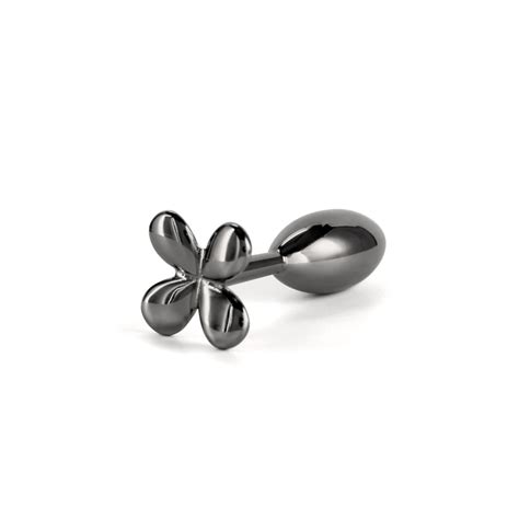 Rear Assets Clover Gunmetal Butt Plug Dallas Novelty Online Sex