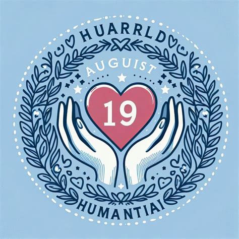 World Humanitarian Day 19 August Premium Ai Generated Image