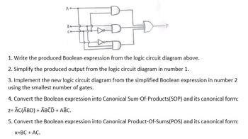 Answered Be Co Write The Produced Boolean Bartleby