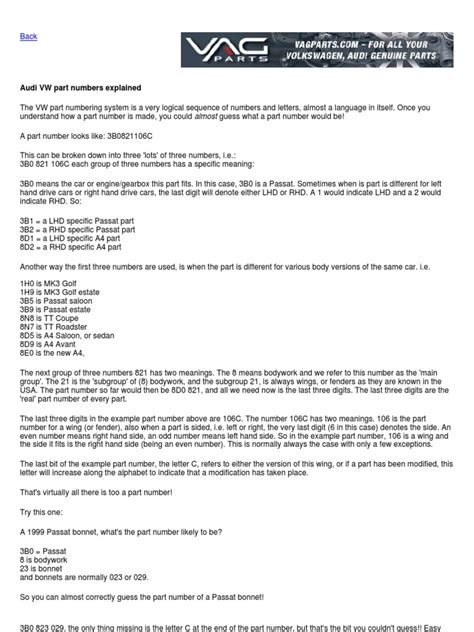Pdf Vag Part Numbers Explained Dokumen Tips