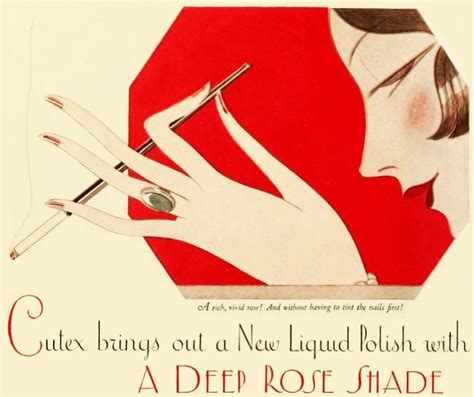 1926 Cutex Nail Polish Ad Vintage Beauty Cosmetics 1920s History