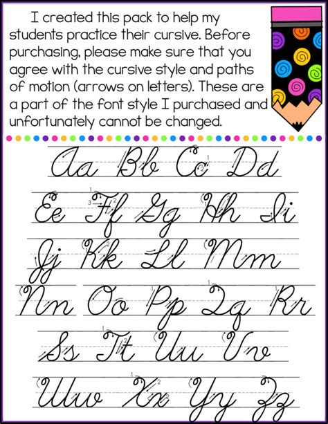 Cursive Practice One Letter At A Time A Teachable Teacher