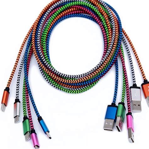 พร้อมส่ง สายชาร์จ โทรศัพท์ มือถือ แบบถัก อลูมิเนียม อัลลอย ชาร์จ เร็ว 1ม 2ม 3ม สำหรับ Shopee