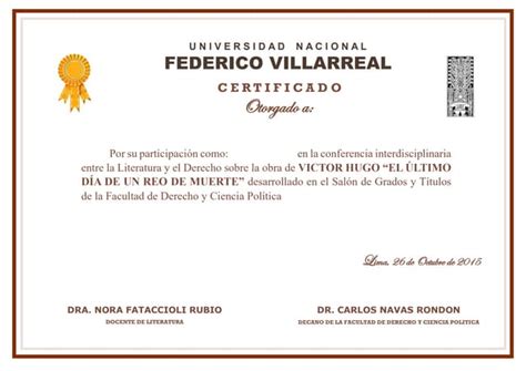 Modelo De Certificado De Participacion