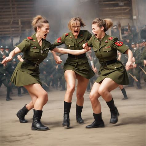 Female Army Officers In Very Short Skirts Viciousl By Greenmiler On