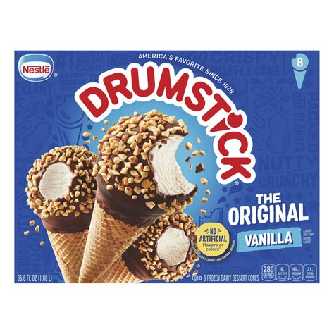 Nestle Drumstick Dessert Cones Frozen Dairy Vanilla Main