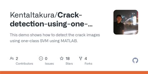 GitHub KentaItakura Crack Detection Using One Class SVM This Demo Shows How To Detect The