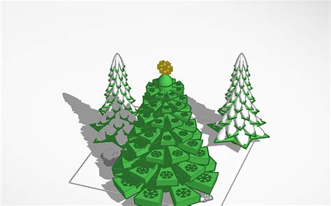 3d Design Copy Of Snow Scene Tinkercad