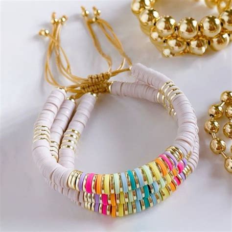 Kkbead Boho Summer Beach Rainbow Bracelets Jewellery Y2k Jewelry
