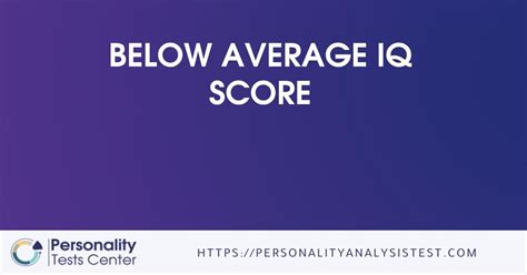Below Average Iq Score Guide
