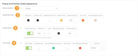Popup And Tooltip Global Appearance Moreconvert