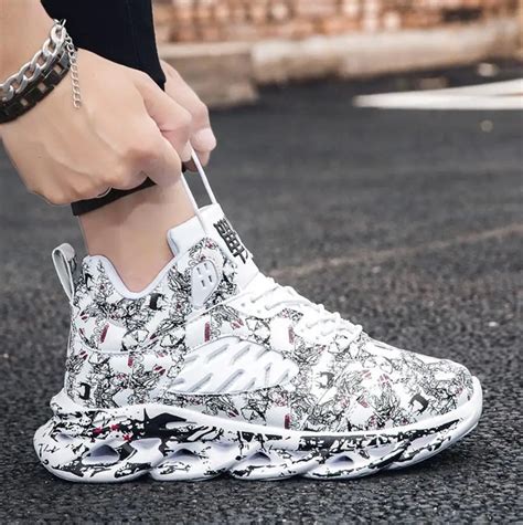 Fashion Platform Sneakers Men Street Hip Hop Trainers Men Breathable