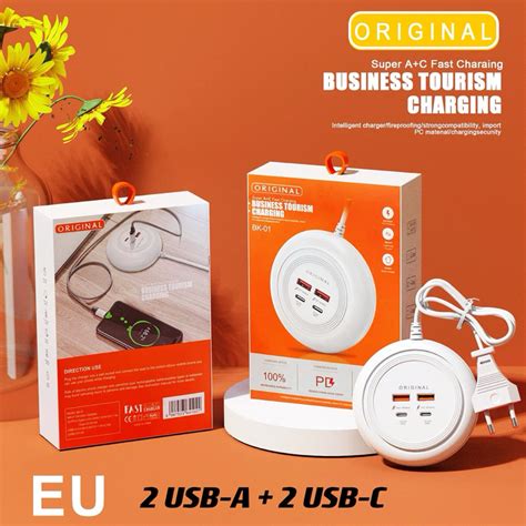 Jual Power Socket Power Strip USB Stop Kontak Adaptor 4 Output PD QC Fast Charging Shopee