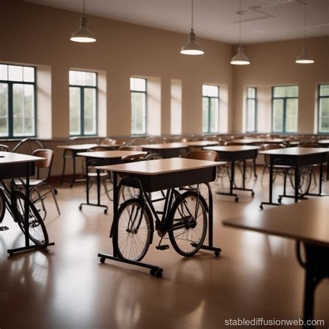 Classroom Transformed With Electricity Generating Bicycles Stable