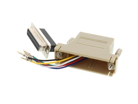 Modular Adapter Kit DB25 Female To RJ11 RJ12 Beige At Cables N More