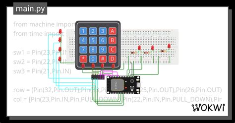 Keypad Wokwi Esp32 Stm32 Arduino Simulator