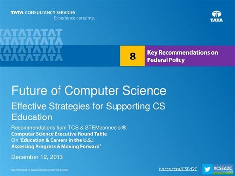 Future Of Computer Science Key Recommendations On Federal Policy