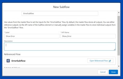 how to use subflow in salesforce flow salesforce geek