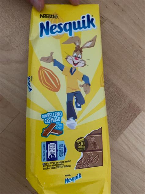 Шоколад молочный Milk Chocolate Nesquik Nestle - калорийность, пищевая ...