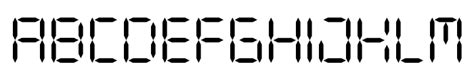 Digit Lcd Regular Free Font What Font Is
