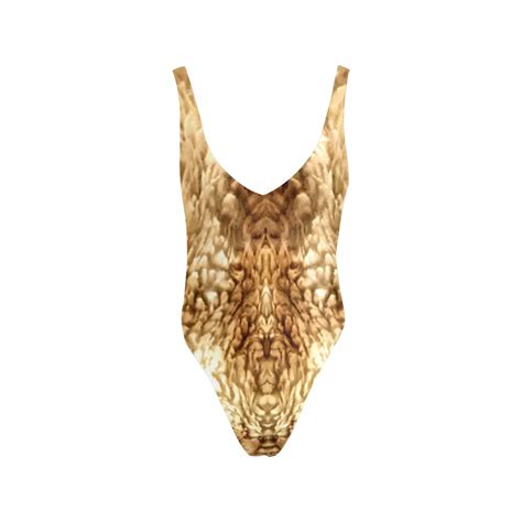 Armalanikai Art Design Sexy Low Back One Piece Swimsuit Sexy Low Back