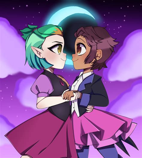 Lumity Grom Scene Redraw💜💚 This Is A Reupload Because The Other Was Kind Of Blurry R Theowlhouse