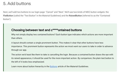 Mdc 101 Step 5 Typo In Choosing Between Text And Contained