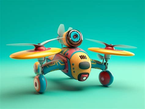 Premium Ai Image A Toy Airplane With A Propeller That Saysflyingon It