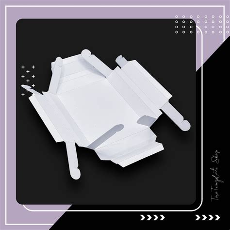 Rectangle Drawer Box Template T Box Template Cookie Box Template