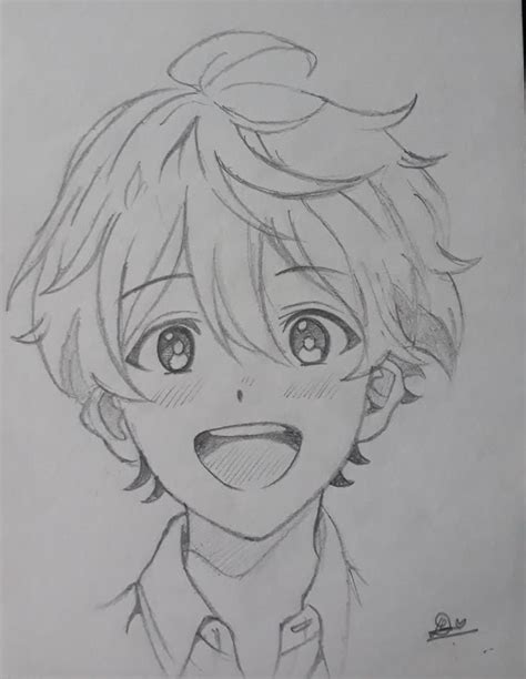 Cute Anime Boy My Drawing