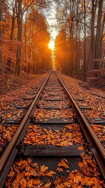 Free Autumn Railroad Journey Image Download At Stockcake
