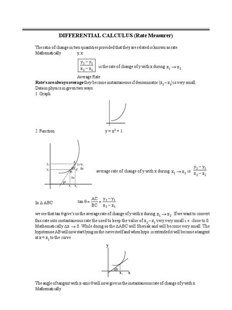 Differential Calculus Pdf Integral Differential Calculus