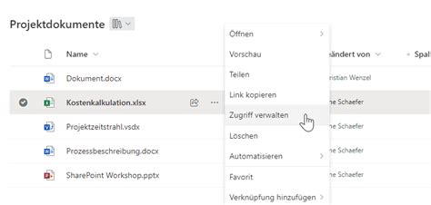 Funktionen für Zusammenarbeit mit Externen in Microsoft 365