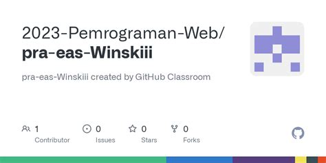 Github 2023 Pemrograman Webpra Eas Winskiii Pra Eas Winskiii