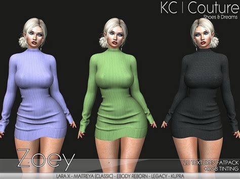 Second Life Marketplace Kc Zoey Dress 20 Textures Fatpack