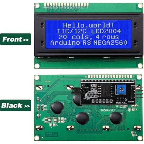 Lcd2004 2004 Lcd Module Blue Green White Screen 20x4 Character Lcd Display Iic I2c Serial