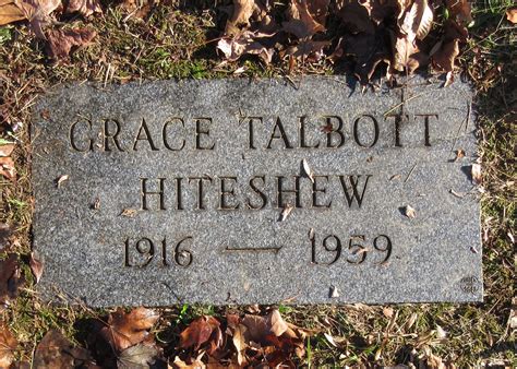 Grace Talbott Hiteshew 1916 1959 Find A Grave Memorial