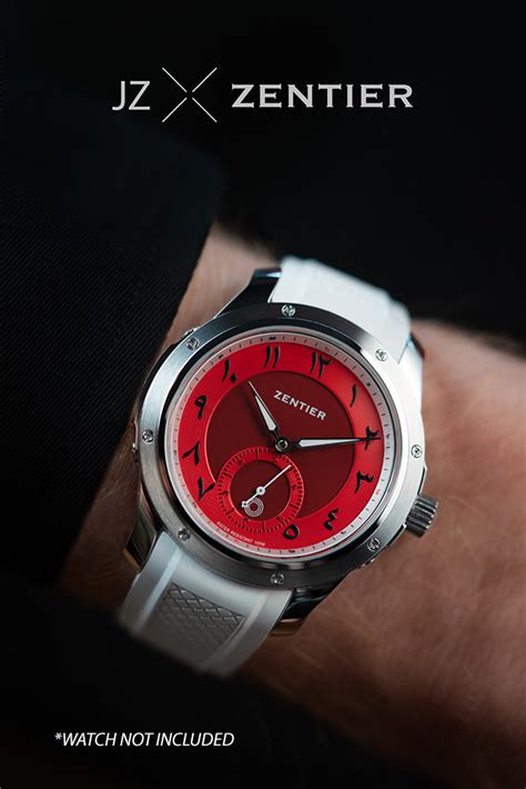 Watch Straps Z2 X Jz Limited Edition Rubber Strap White Zentier Japan