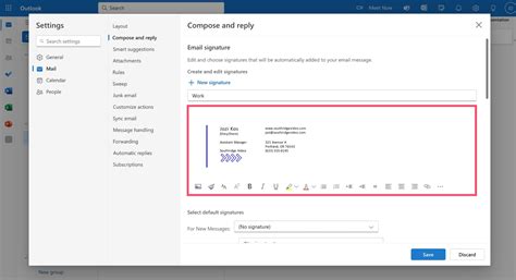 how to add a signature in outlook on web desktop or mobile